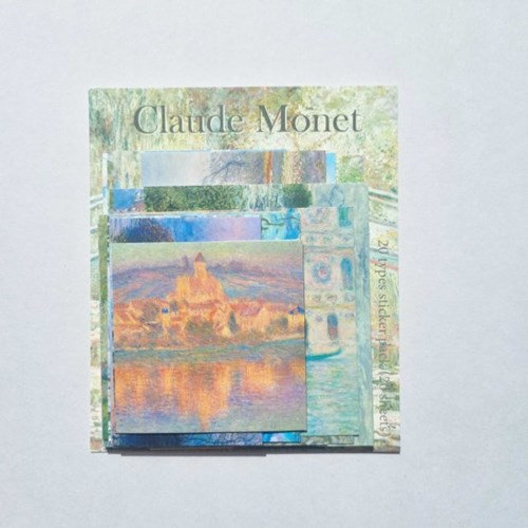Claude Monet Sticker Pack _ 20sheets / Sticker Set / Scrapbooking ...