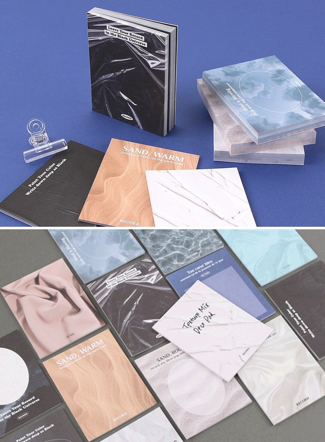 Mixed Memo Pad texture / Notepads / Colorful Notepad / Scrapbooking ...