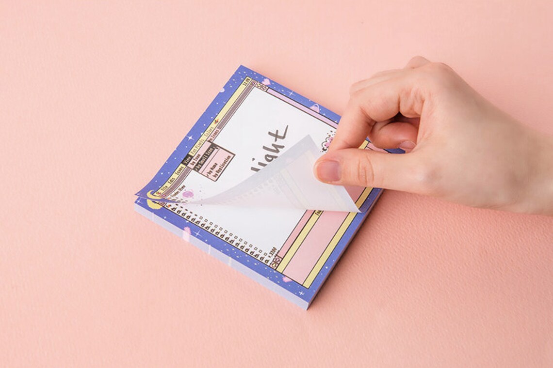 Starry Night Notepad / Blue Notepads / Memo Pad / Stationery / - Etsy UK