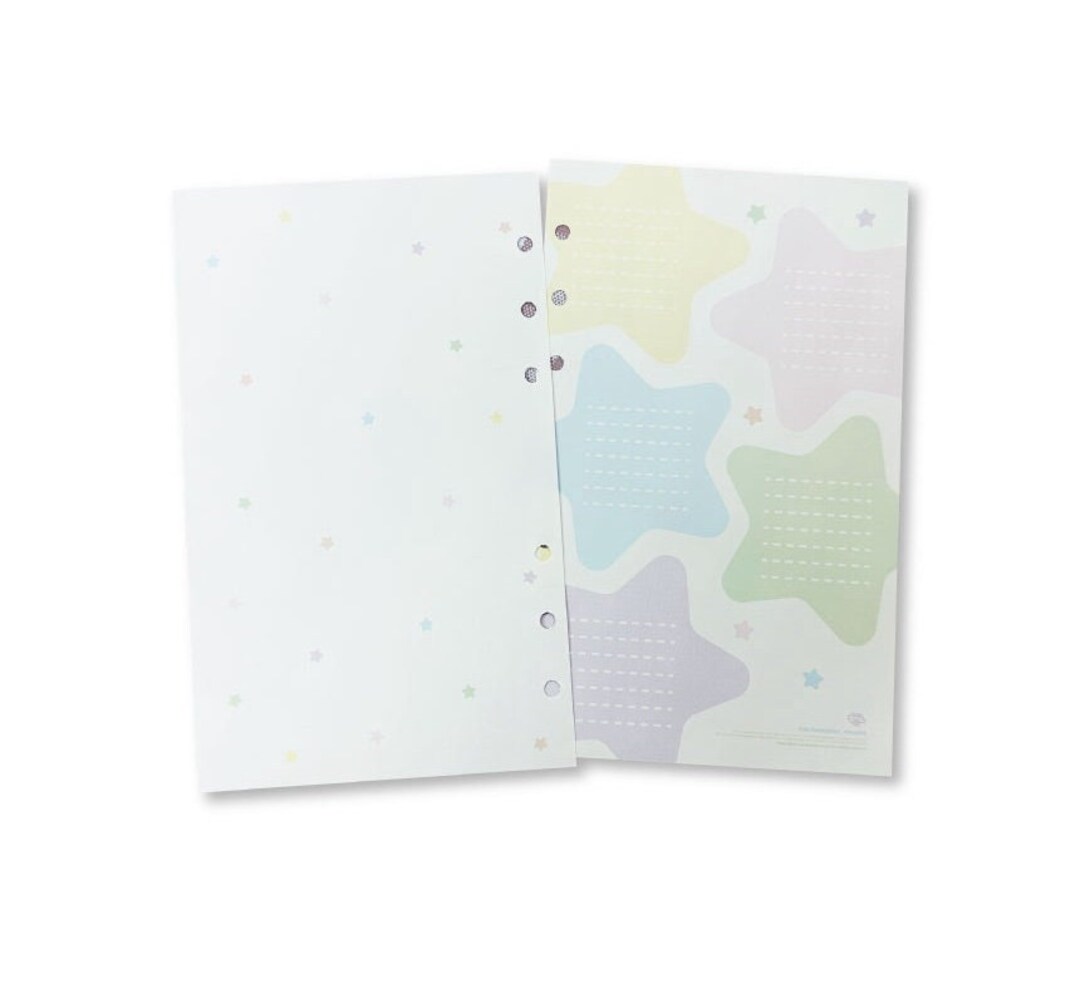 A6 Planner Inserts star Candy / Free Note / Diary Inserts / Diary ...