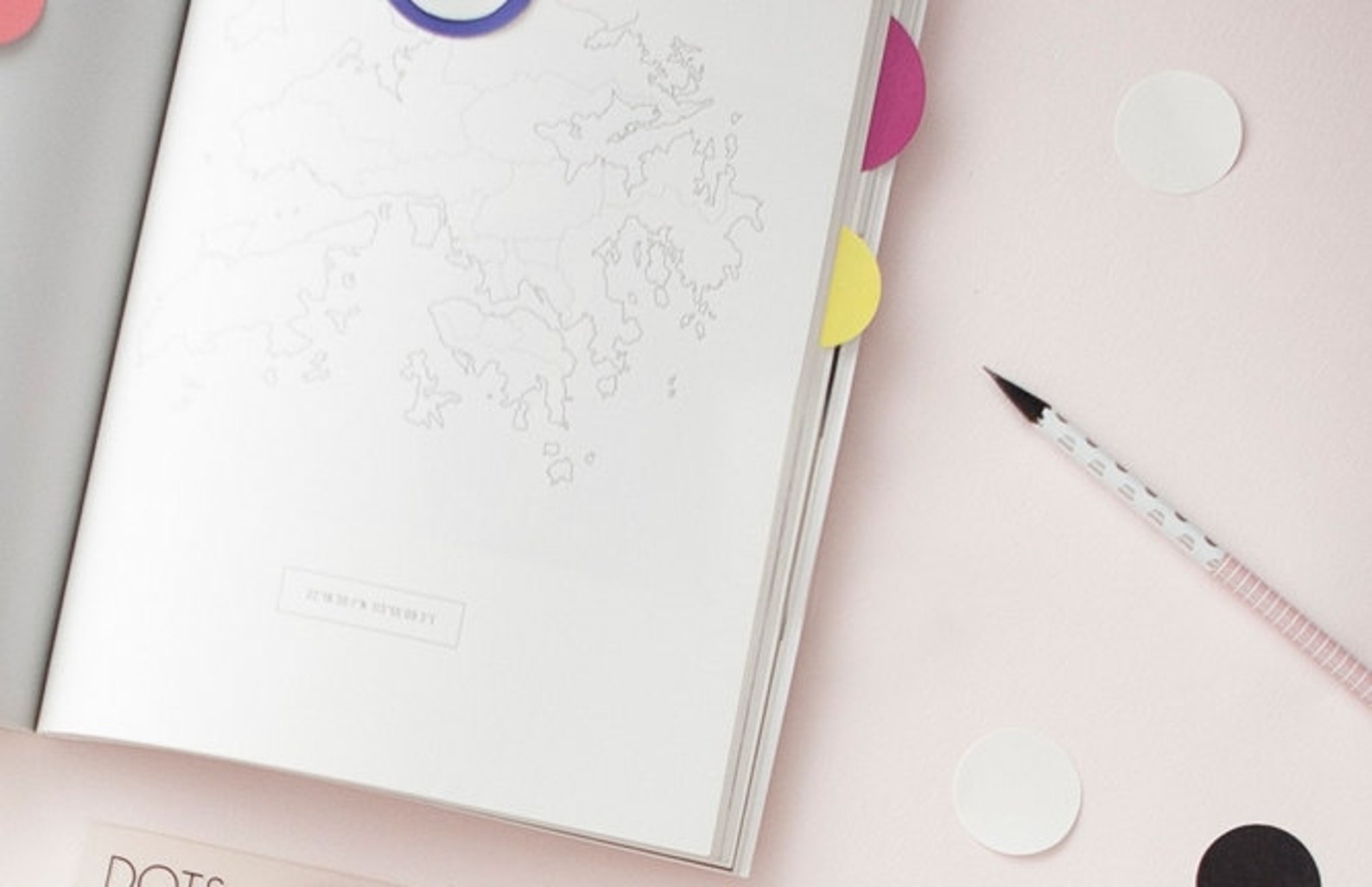 Sticky Note Dots / Bookmark / Personalized Notepad / | Etsy