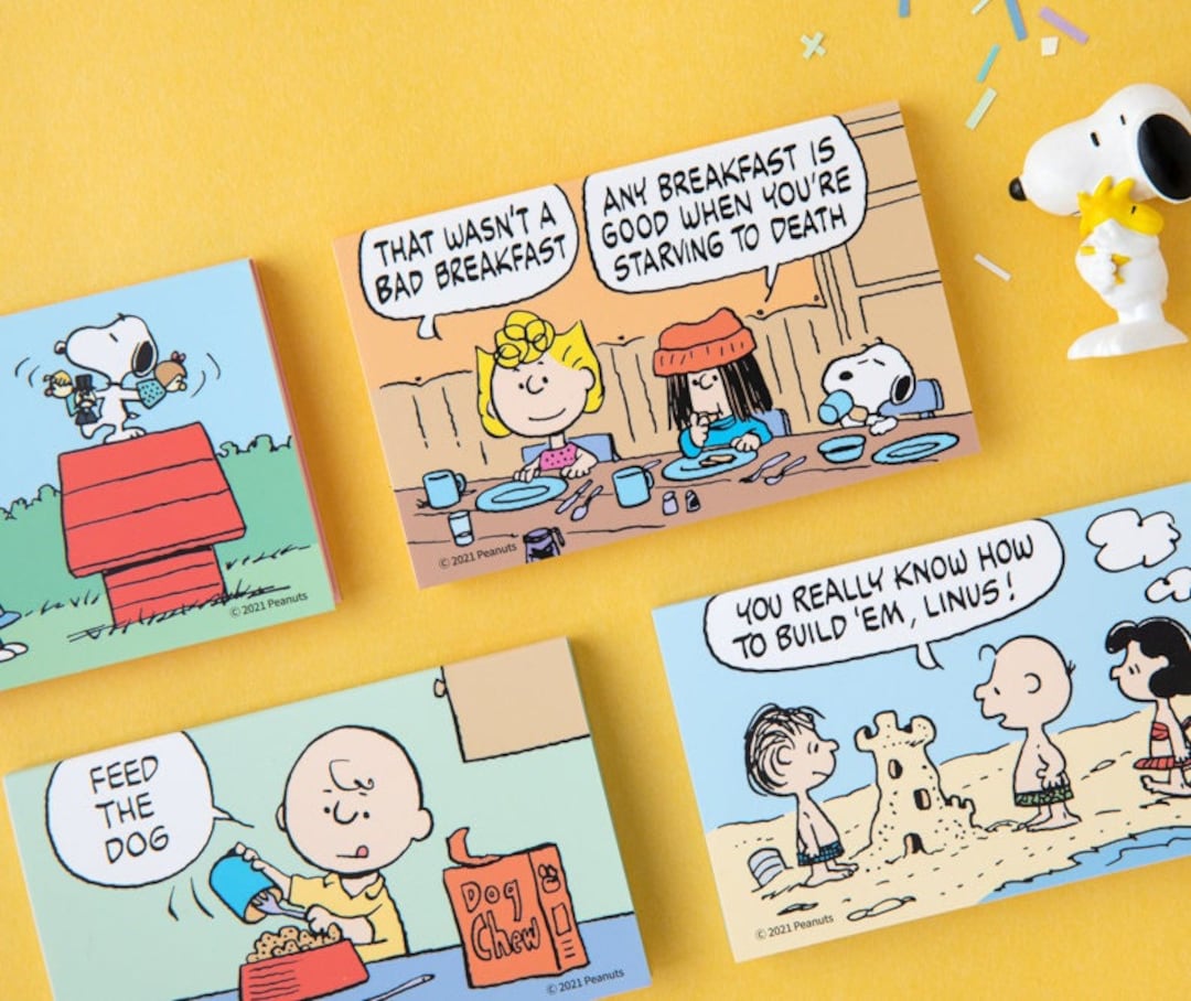 PEANUTS Pocket Notepad 4types / Daily Challenge Notepad / Memopad ...