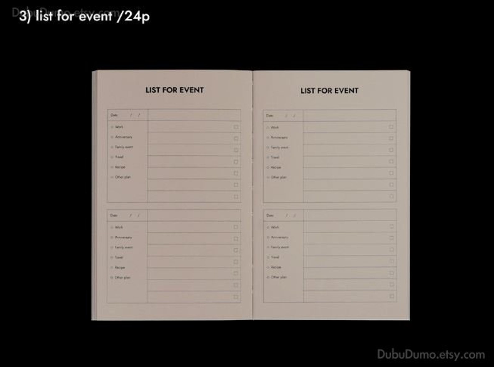 Wish Notebook 2colors / Wishlist Event Achievement - Etsy