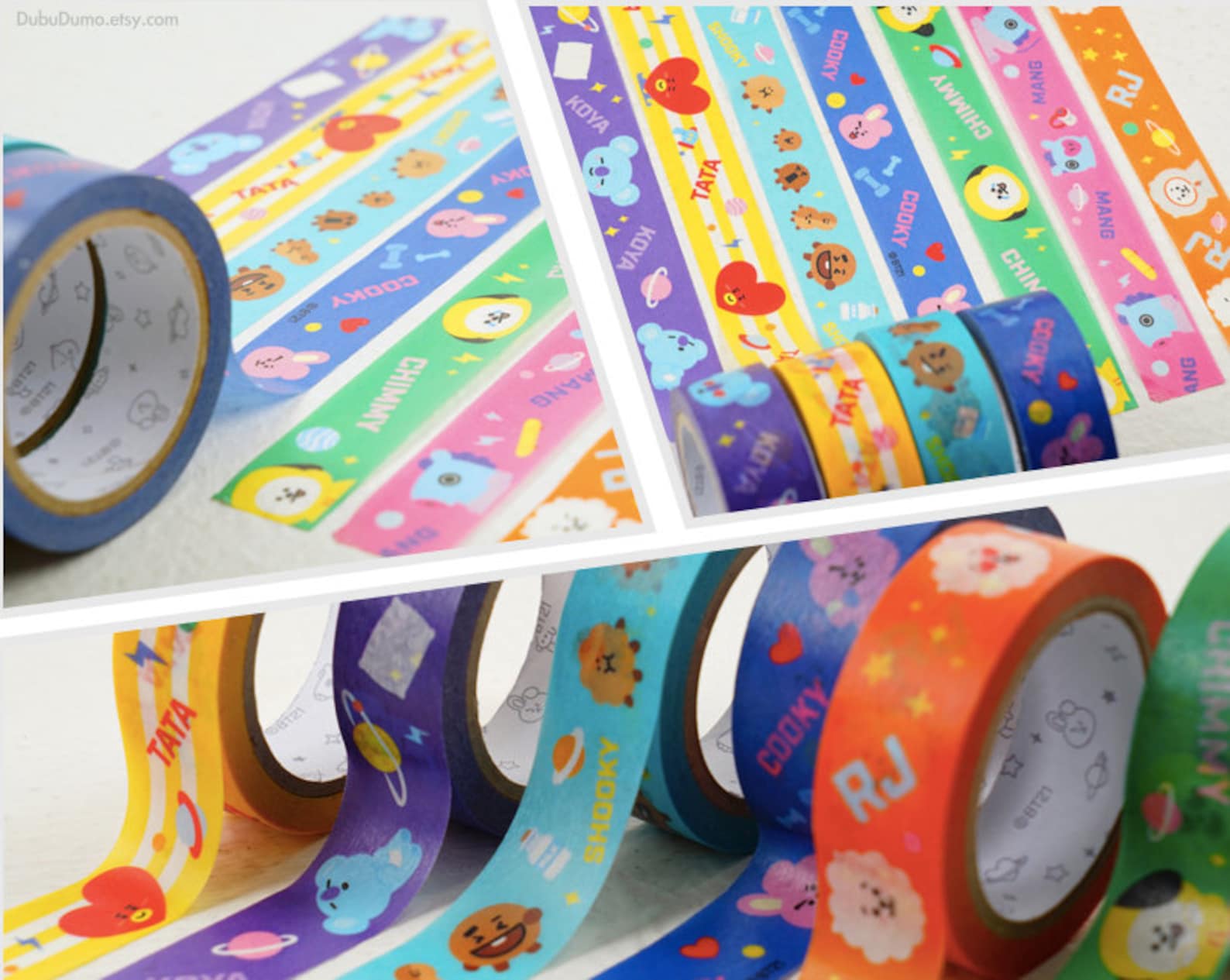 BT21 Washi Tape / BTS Masking Tape / Scrapbooking / Decoration - Etsy
