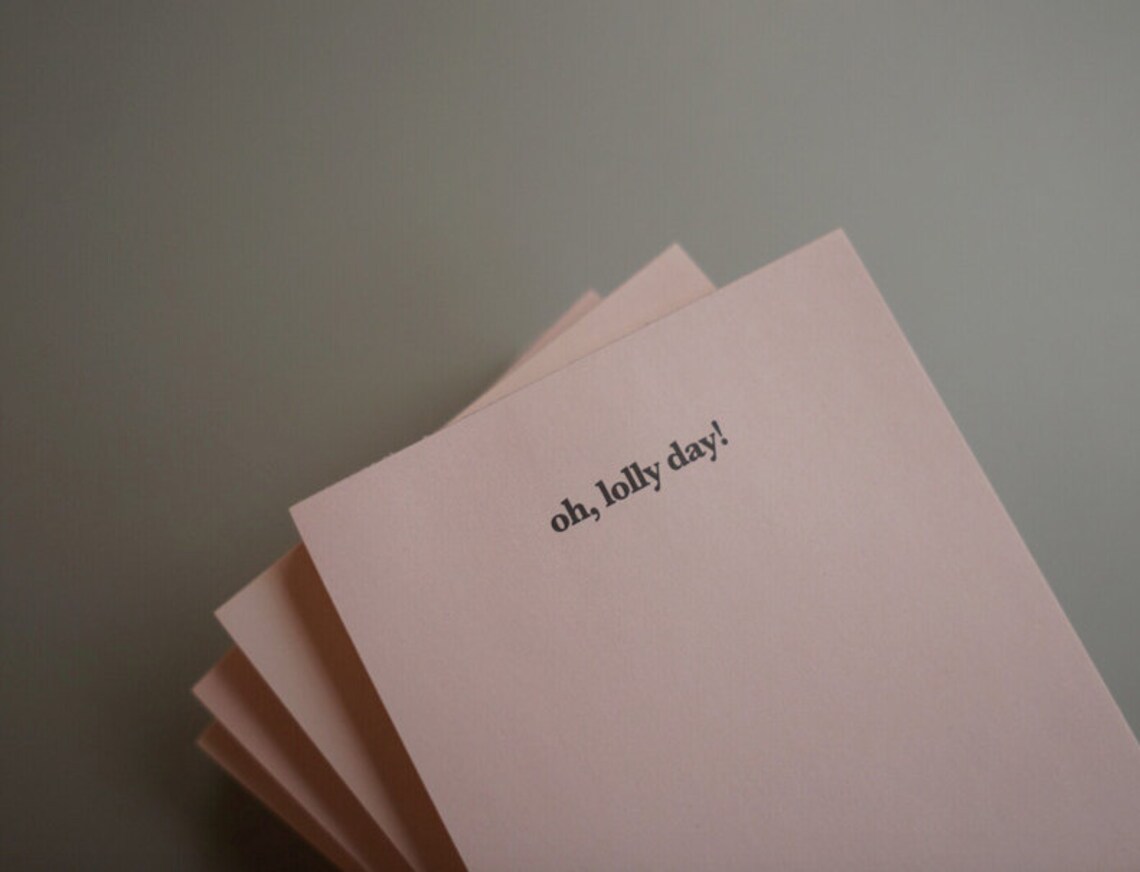 Simple Pink Notepad / Notepad / Notepads / Memo Pad / Bookmark - Etsy