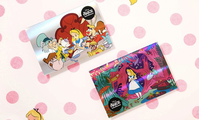 Disney ALICE in WONDERLAND Hologram Postcards Ver.1 4 Types - Etsy