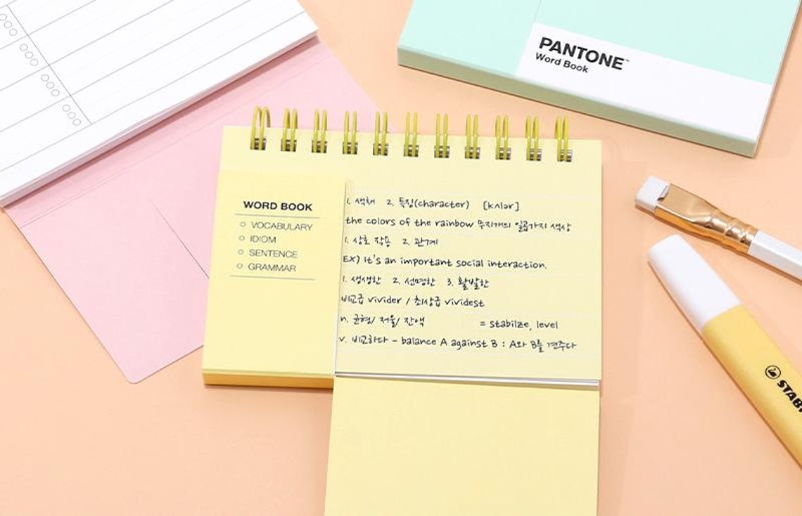 Word Book / Vocabulary Notebook / Lined Journal Notebook / - Etsy