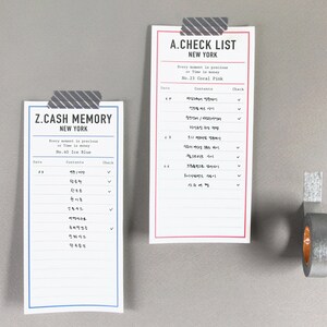 NEW YORK Cash Memory Notepad / Spending Log / Simple Notepads - Etsy