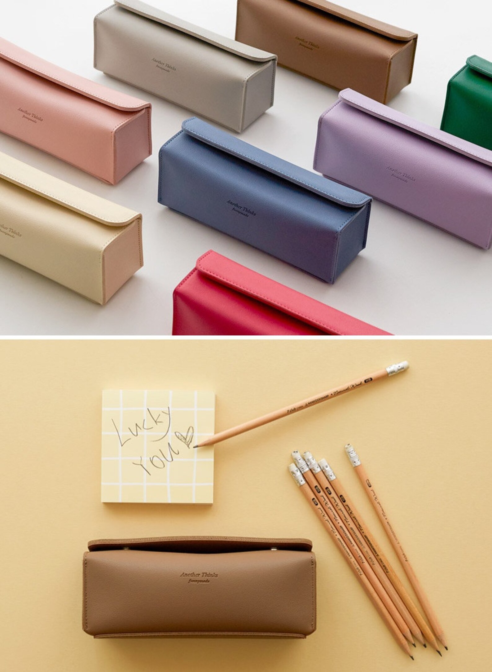 Square Pencil Case 8colors / Pen Case / Pencil Pouch / Pen - Etsy