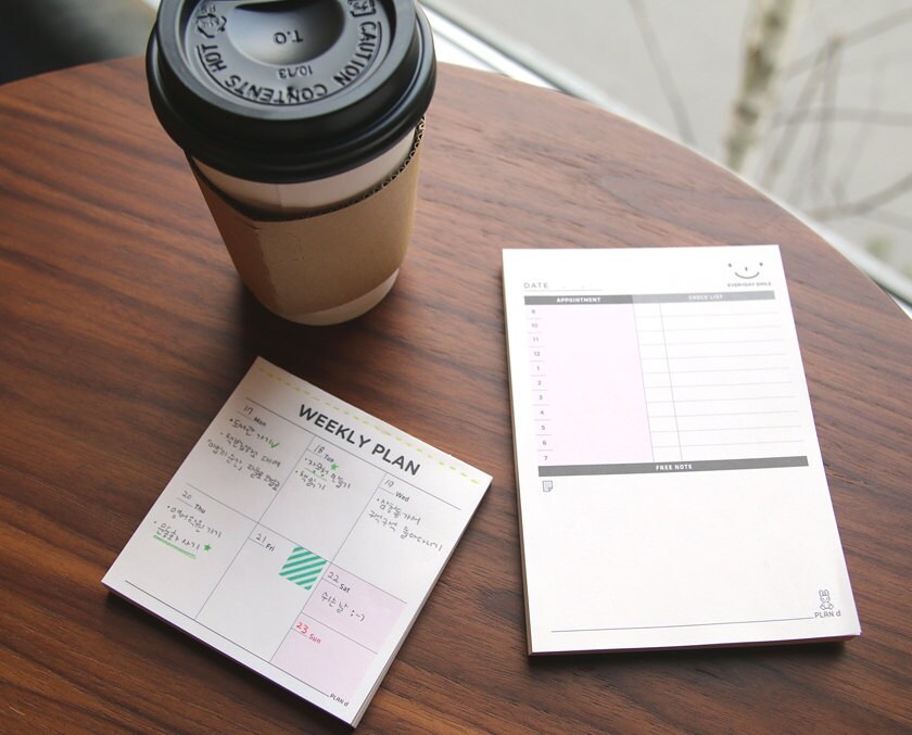 Daily Planner Notepad / Memo Pad / Check List / to Do List / | Etsy