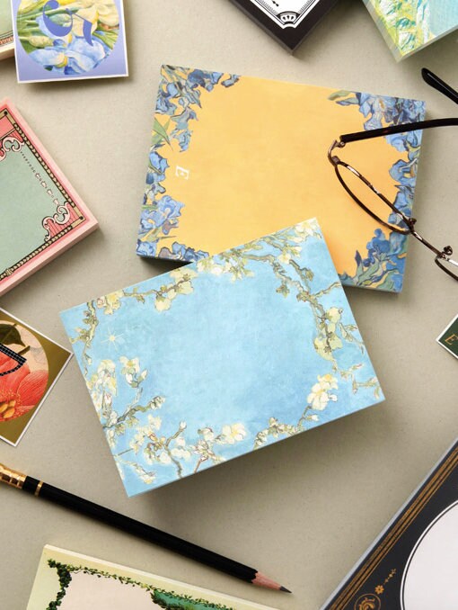 Blue Iris Flower Notepads / Notepad / Memo Pad / Stationery / - Etsy