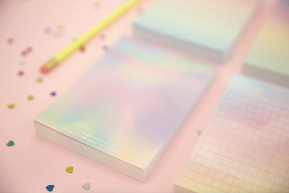 Pink Holic Notepad Ver.4 / Aurora Pink Notepads / Writing | Etsy