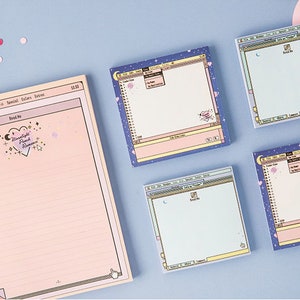 Starry Night Notepad / Blue Notepads / Memo Pad / Stationery / - Etsy UK