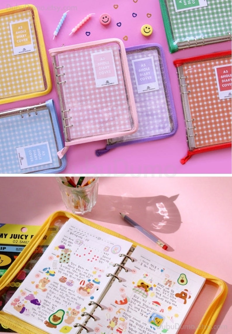 A5 Twinkle Binder 8colors / 6 Ring Binder / A5 Planner | Etsy