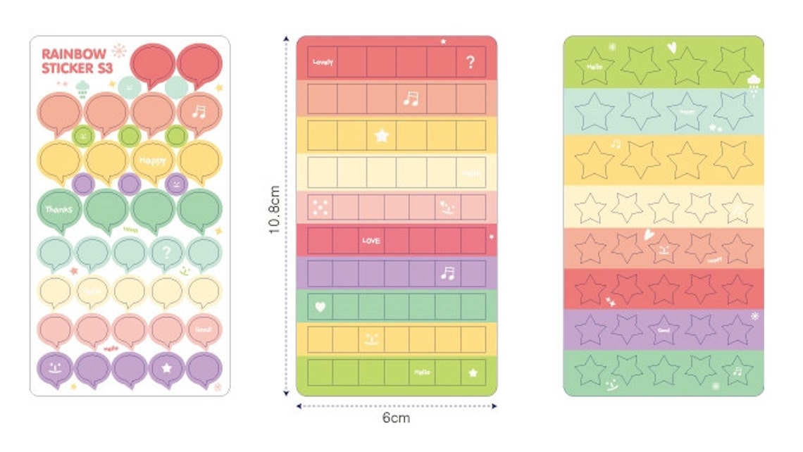 Transparent Planner Sticker Pack Ver.3/ Stationery / Diary - Etsy