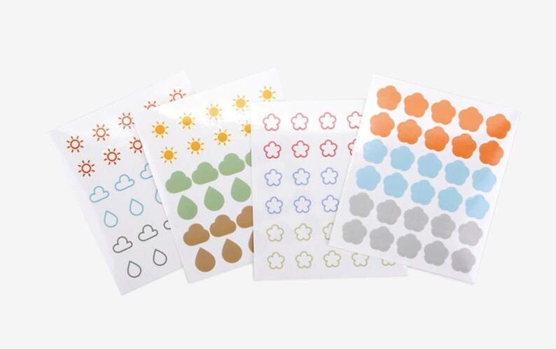 Transparent Planner Stickers Ver.5 12 Types / Stationery / | Etsy