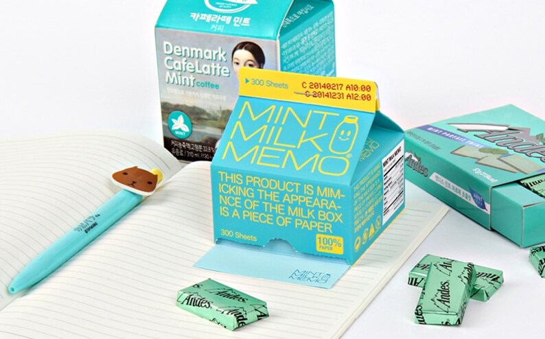 Notepad mint Milk / 300sheets / Notepads / Personalized - Etsy