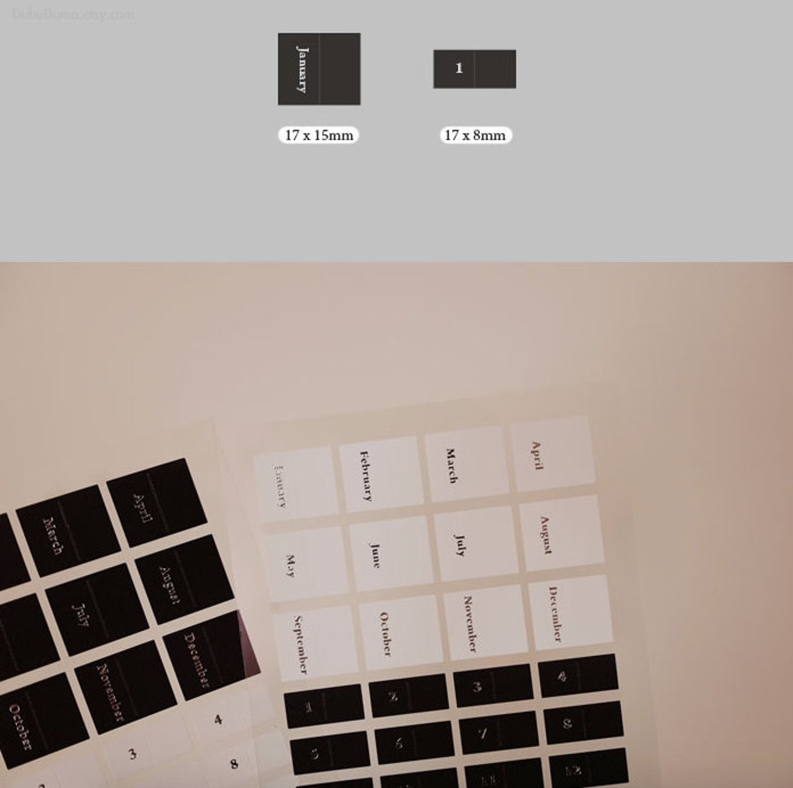 Planner Index Stickers plain45 / Diary Stickers / Journal | Etsy