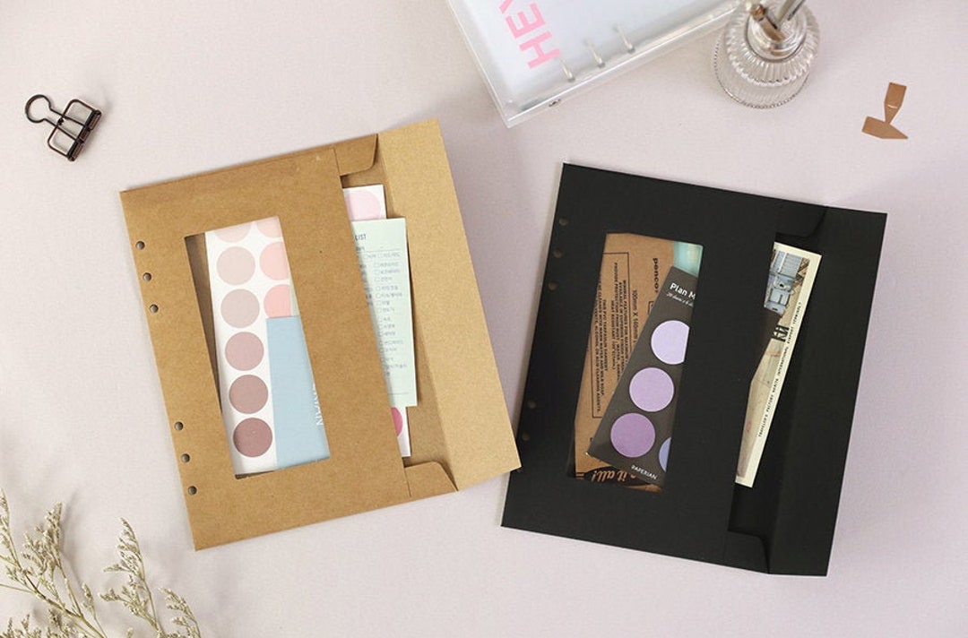 A5 Planner Inserts 4colors / Photo Pocket Pouch / Diary Inserts / Diary ...