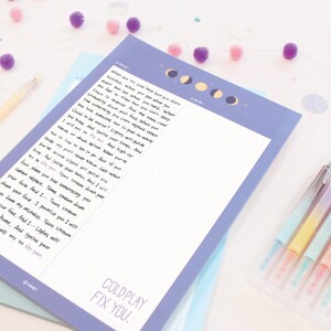 B5 Grid Notepads 6types / Simple Notepad / Big Memo Pad / Sticky Notes ...