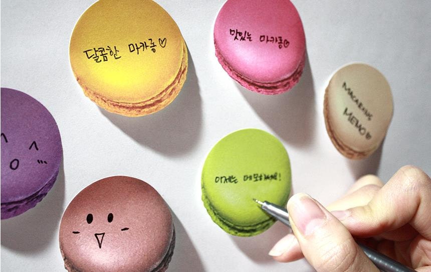 Sticky Notes macarons / Personalized Notepad / Cute Notepads | Etsy