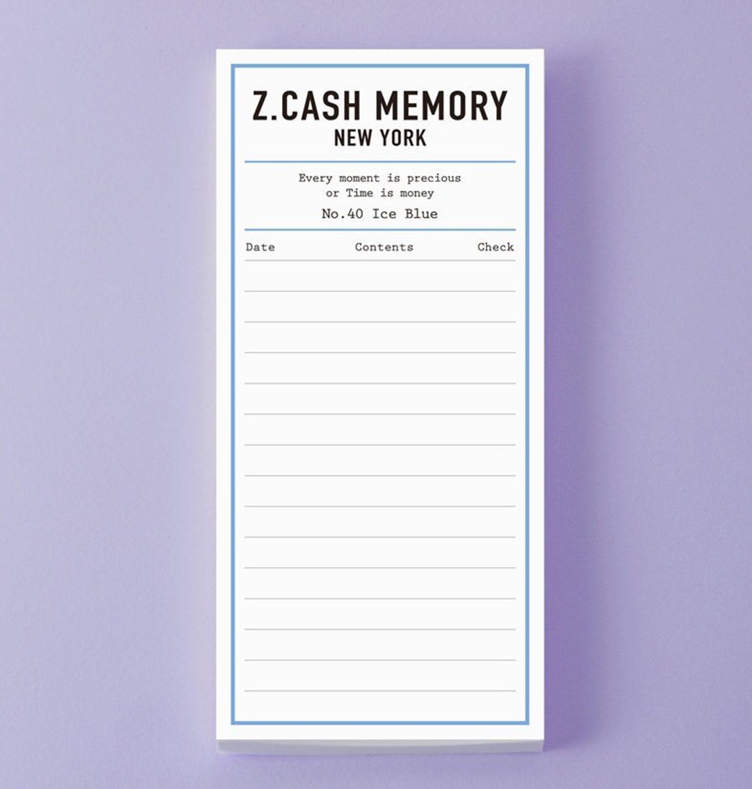 NEW YORK Cash Memory Notepad / Spending Log / Simple Notepads - Etsy