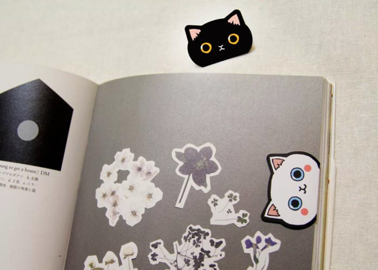 Kawaii Cat Magnetic Bookmark / Kitty Bookmarks / Planner - Etsy