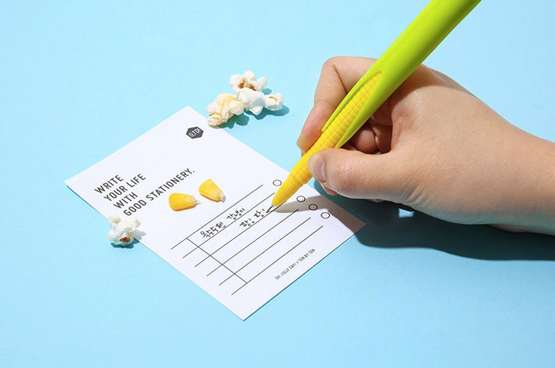 0.5mm Corn Black Ink Pen / Planner Pen / Funny Pens / - Etsy UK