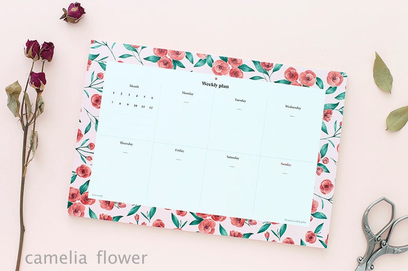 Weekly Notepad / Weekly Planner Memo Pad / Diary / Journal / - Etsy