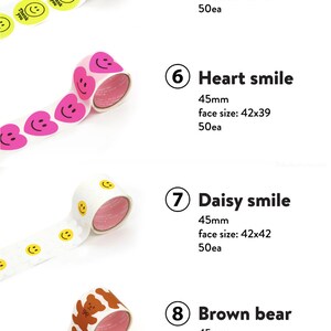 Smile Roll-sticker 05-08 / Masking Tape / Scrapbooking / - Etsy
