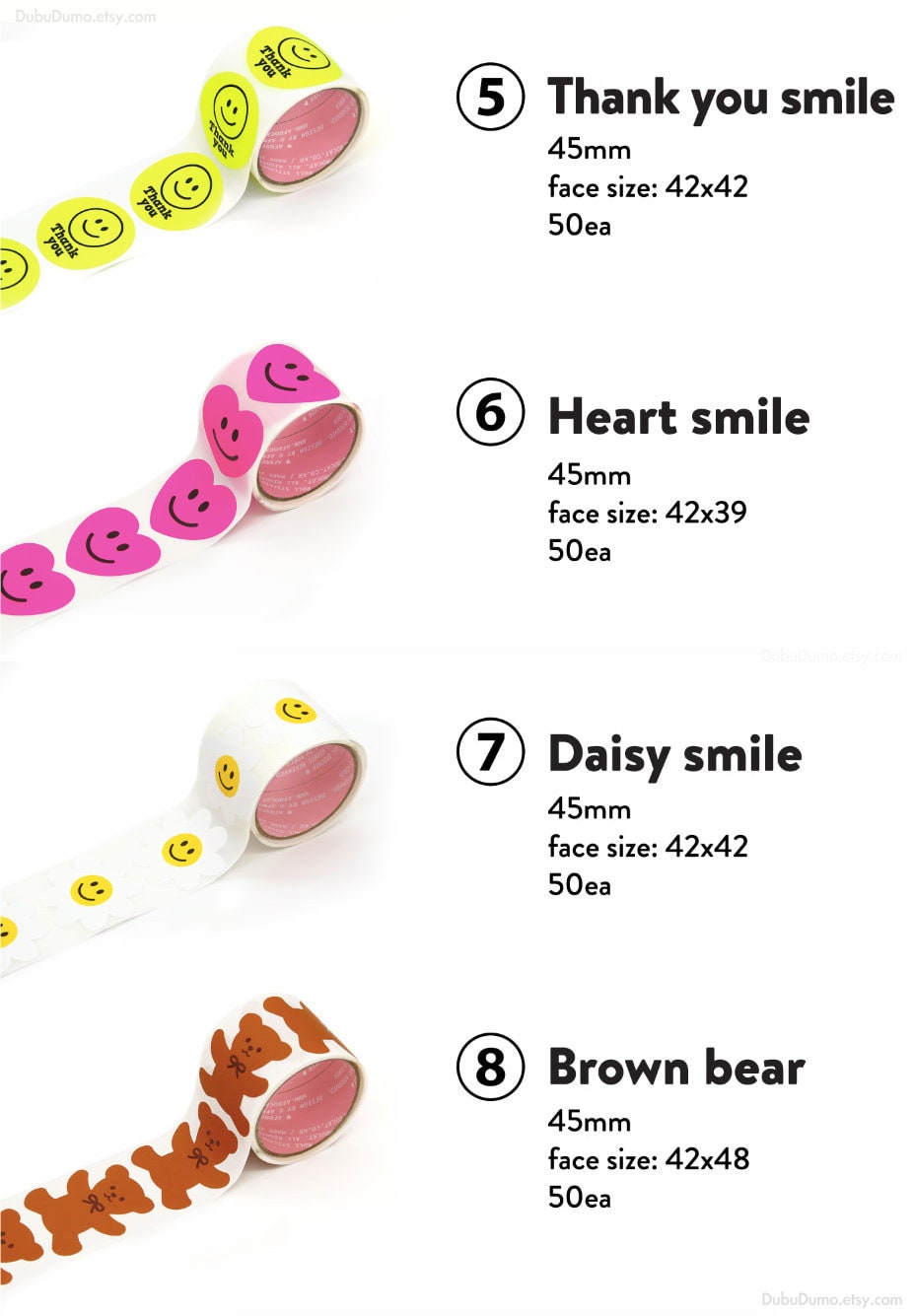 Smile Roll-sticker 05-08 / Masking Tape / Scrapbooking / - Etsy UK