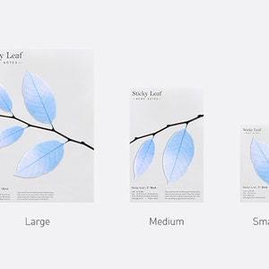 Tracing Sticky Notes leaves / Leaf Notepads / Personalized Notepad ...