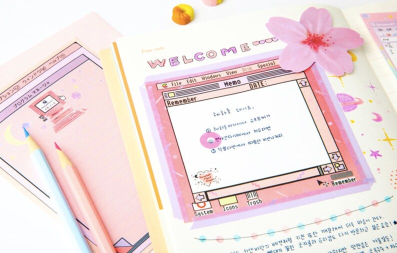 Pink Notepad / Pink Notepads / Memo Pad / Stationery / - Etsy UK