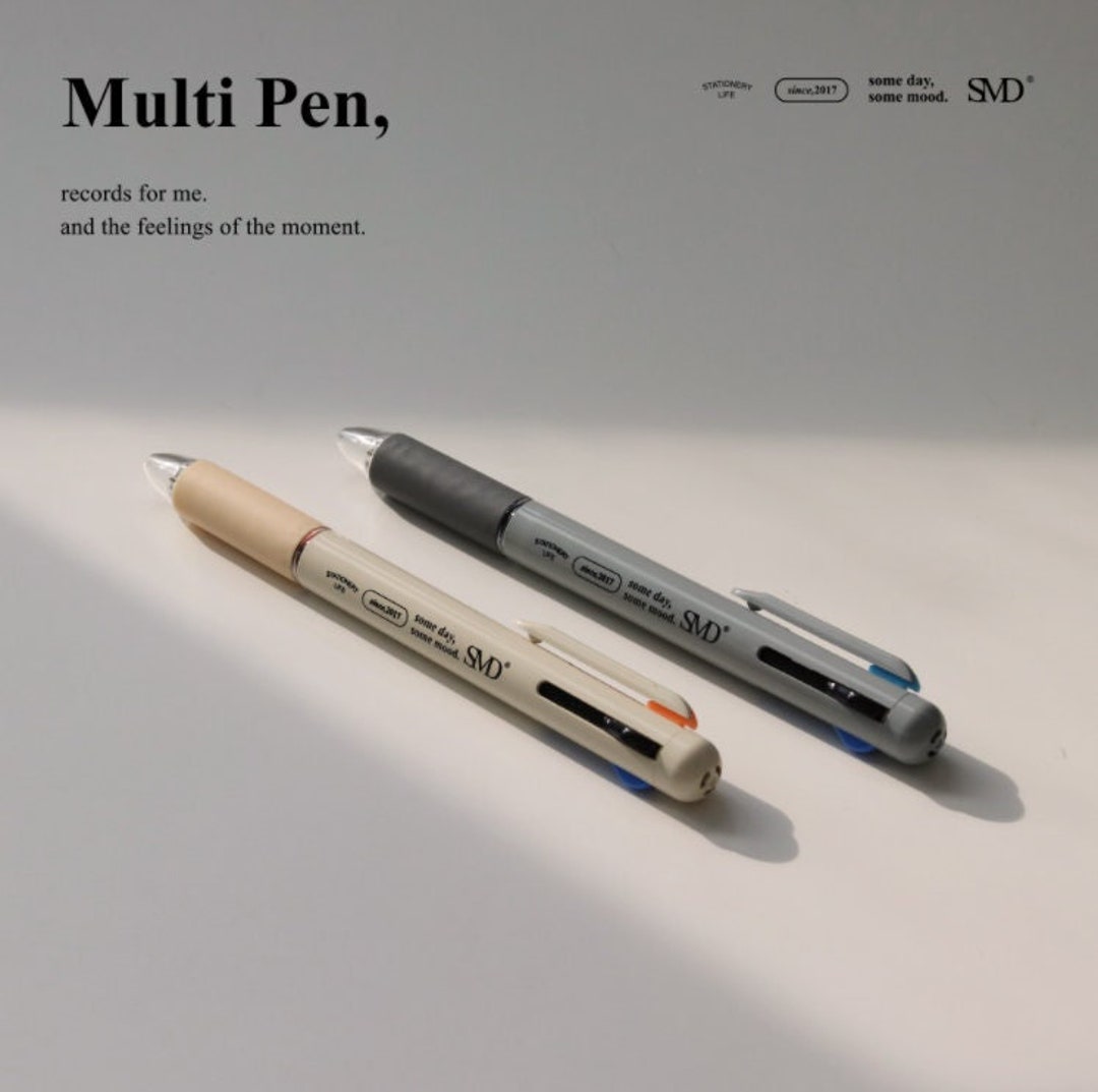 0.7mm Multi Pen / 4colors Pen / Planner Pen / Stationery / Desk ...