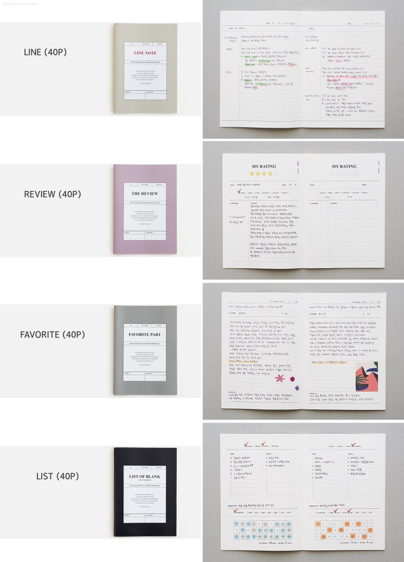 A5 Archive Notebook 12types / Monthly Planner Weekly - Etsy