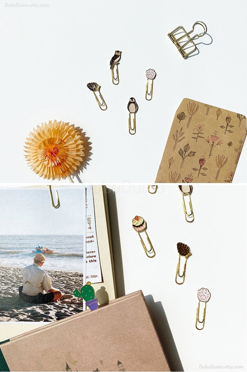 Clip Bookmark 8types / Metal Planner Bookmark / Journal - Etsy