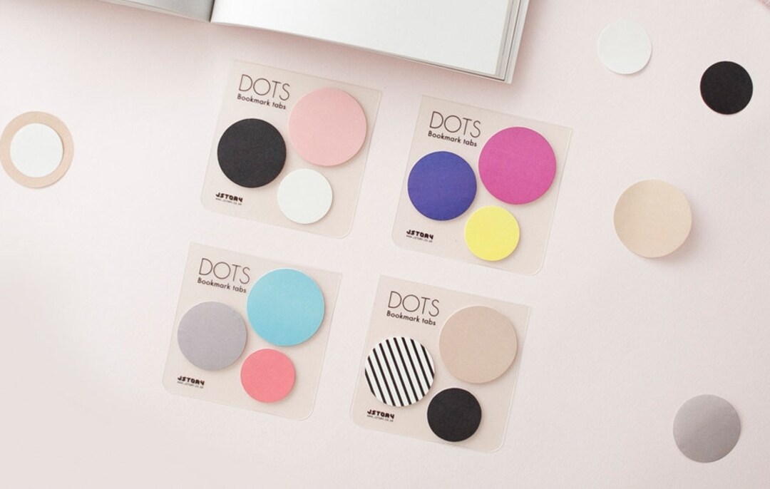 Sticky Note Dots / Bookmark / Personalized Notepad / - Etsy