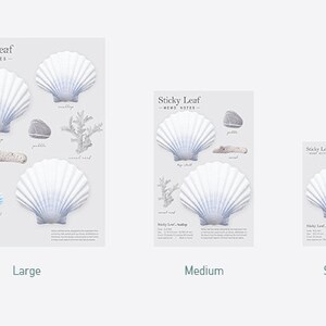 Sticky Notes shell / Shellfish Notepad / Notepads / Memo Pad - Etsy