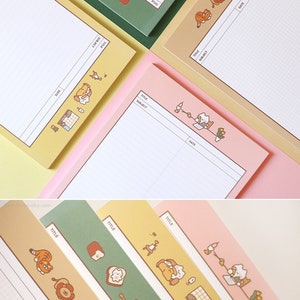 B5 Grid & Lined Notepads Cat8types / Kitty Notepad / Big Memo Pad ...