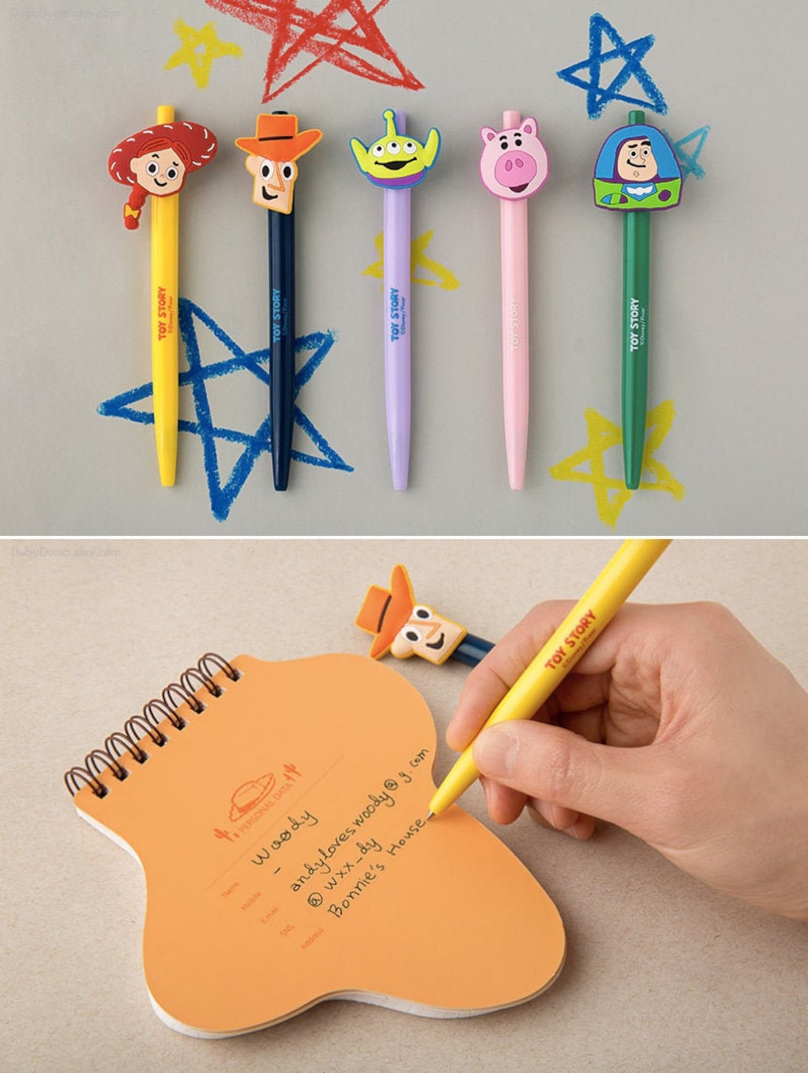 Toy Story 0.38mm Gel Pen / Black Ink Pen / Woody Buzz Jessie | Etsy