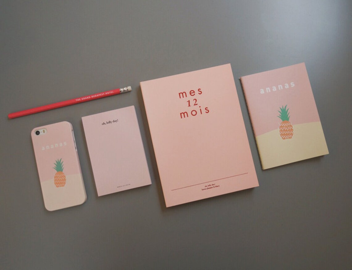 Simple Pink Notepad / Notepad / Notepads / Memo Pad / Bookmark - Etsy