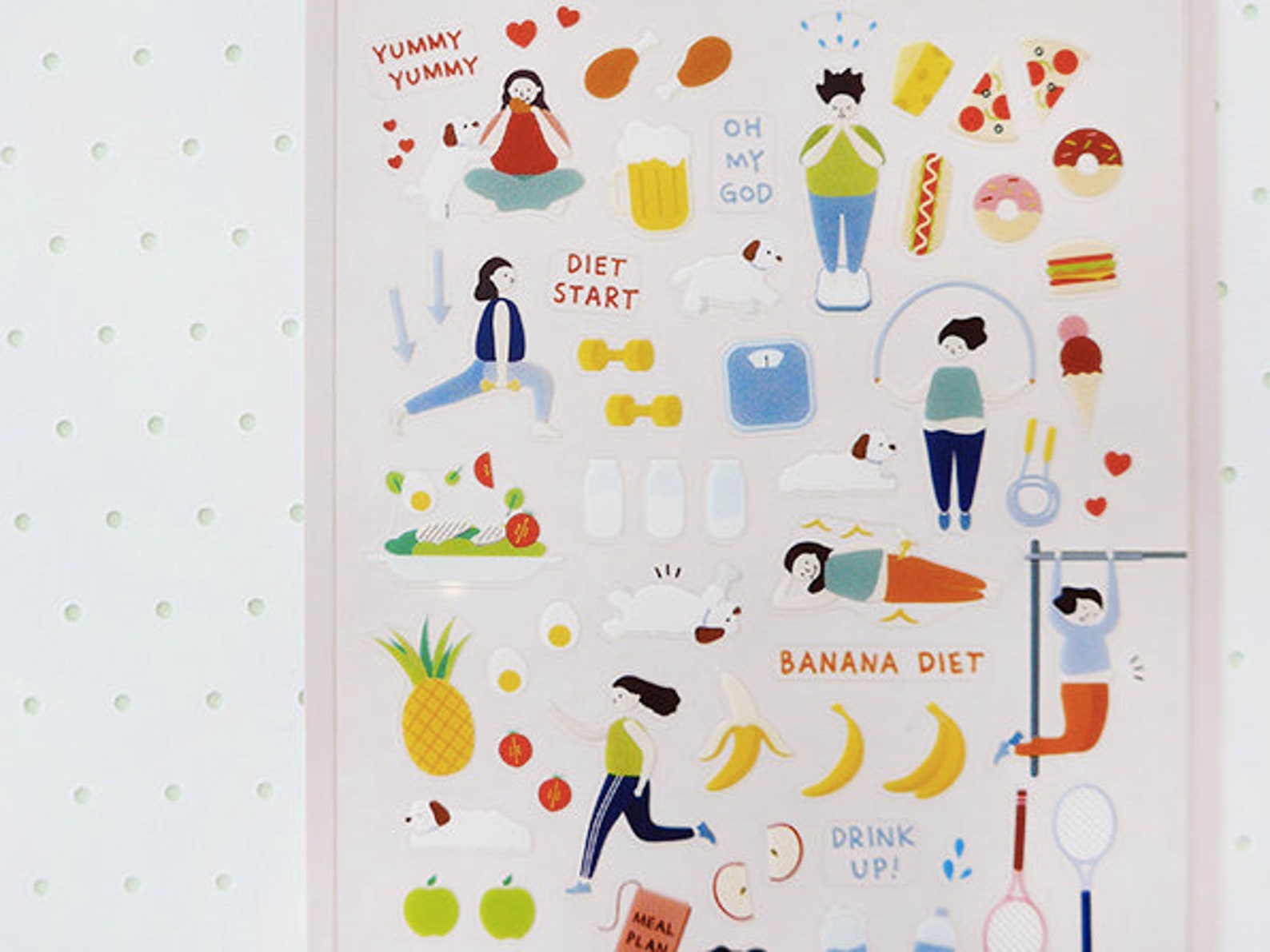 Planner Stickers diet / Diary Stickers / Journal Stickers / - Etsy