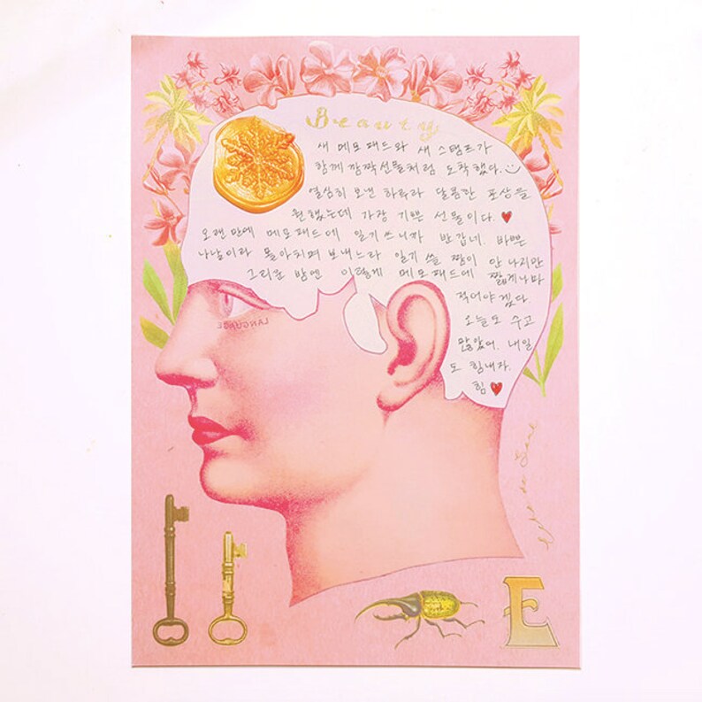 A5 Brain Notepads / Unique Notepad / Colorful Memo Pad / - Etsy