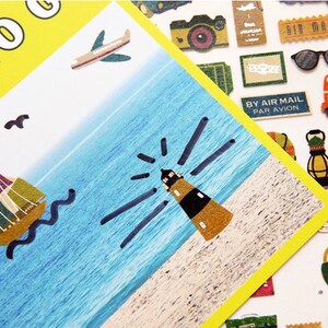 Travel Notebook Stickers travel Story / Stationery / Planner - Etsy