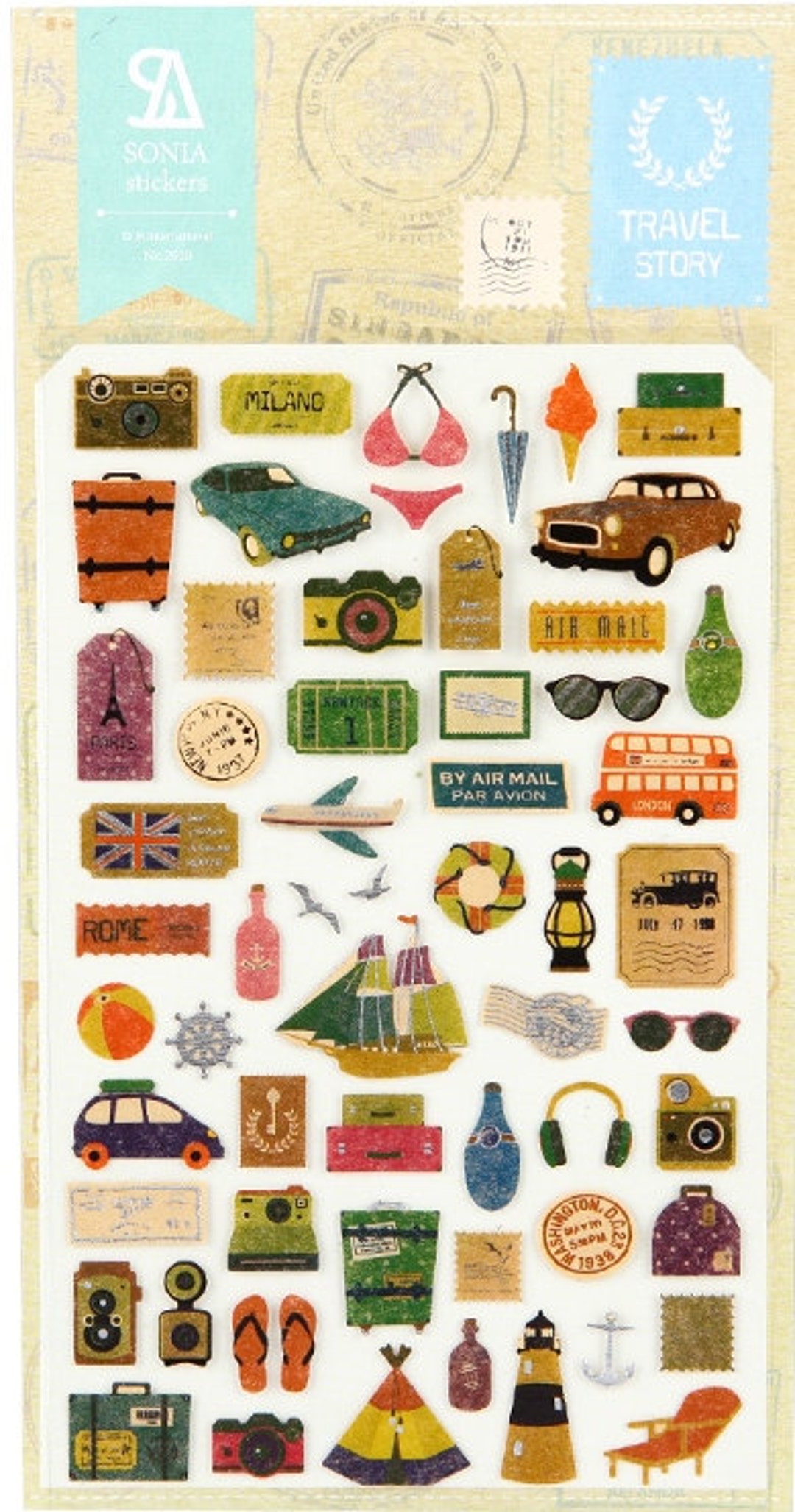 Travel Notebook Stickers travel Story / Stationery / Planner - Etsy