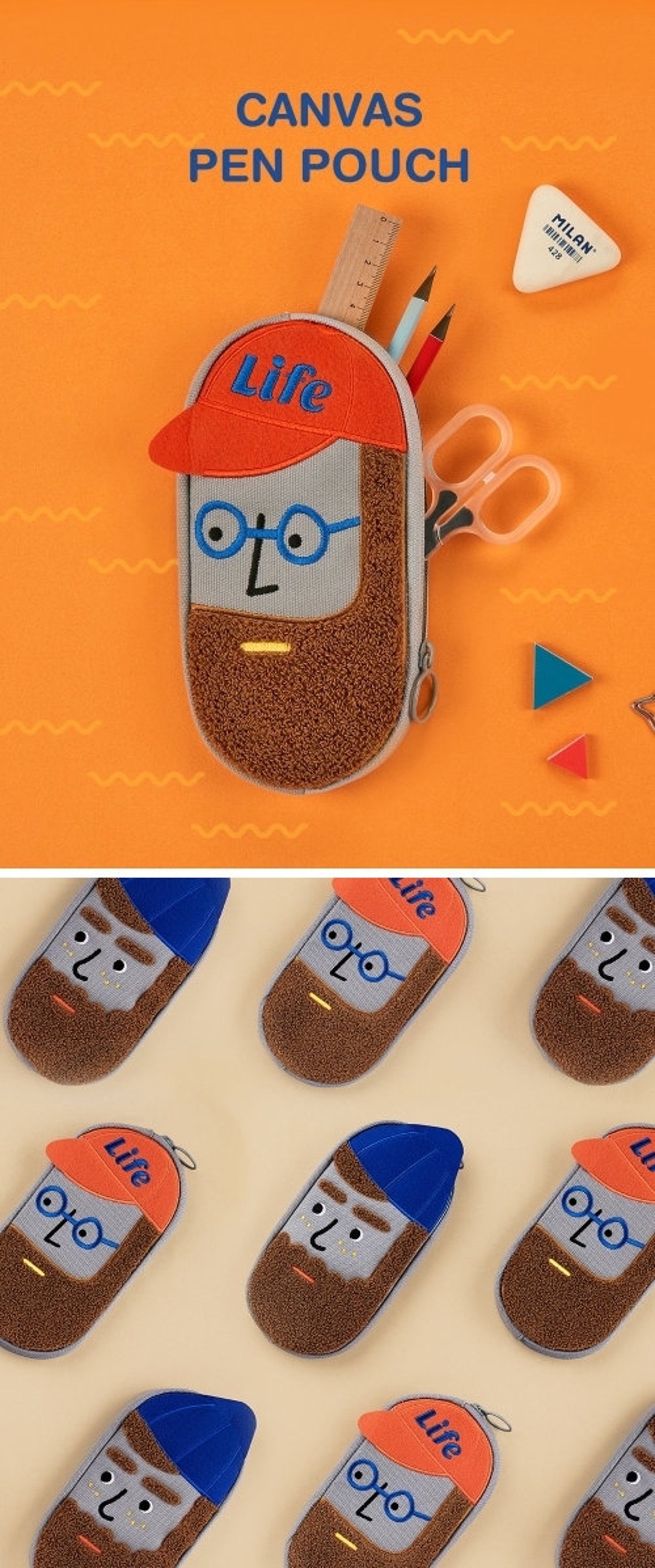 Cotton Pencil Case 4types / Canvas Pen Case / Pencil Pouch / - Etsy