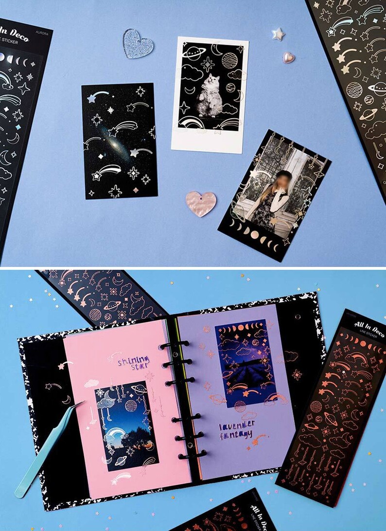 LINE Sticker Pack all in Deco 6sheets / Journal Stickers / | Etsy