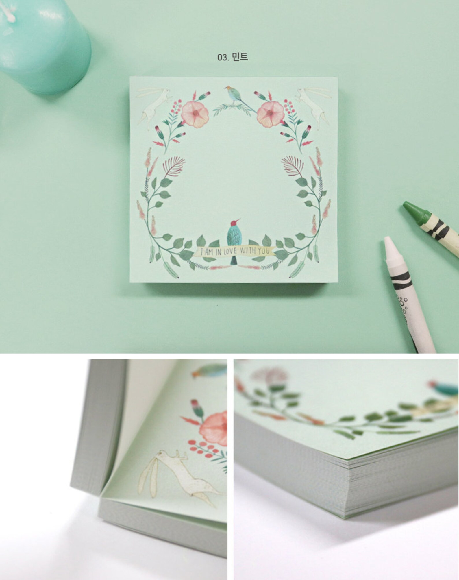 Flowery Notepad / Floral Notepads / Flower Memo Pad / | Etsy