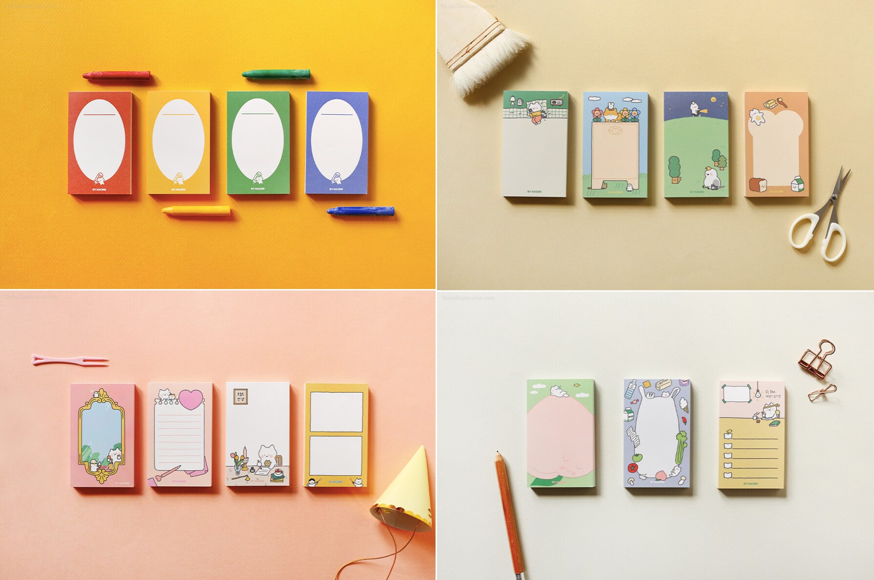 Cat Notepads 15types / Kitty Notepad / Memo Pad / | Etsy UK