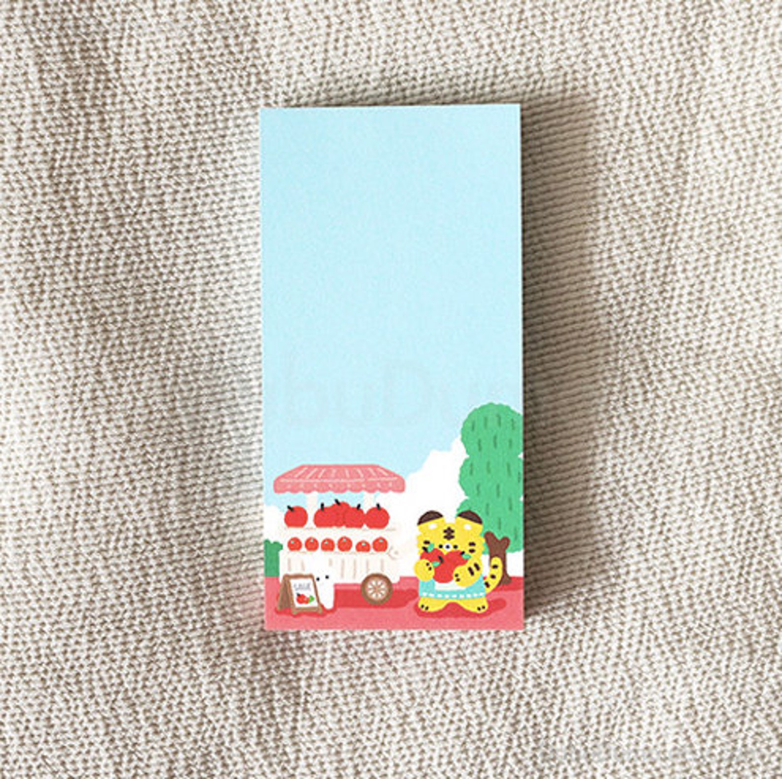 Tiger Notepads apple Cart / Writing Paper Memo Pad Blue / - Etsy
